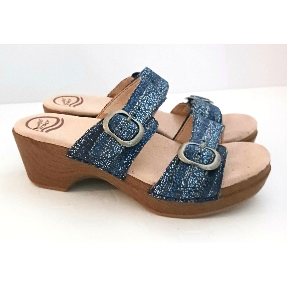 New Dansko Sophie Sandal Royal Blue Double Strap Buck… - Gem